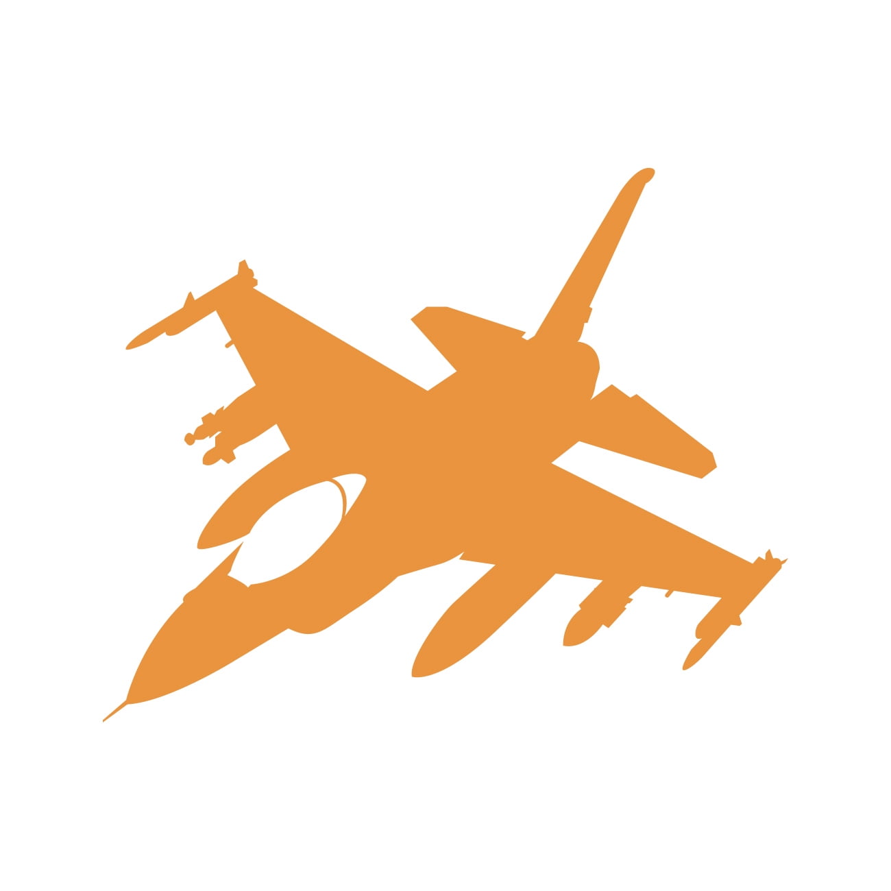 F-16 Fighting Falcon Sticker Decal Die Cut - Self Adhesive Vinyl ...