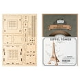 Wooden 3D Puzzle DIY Modern Laser Cut: Eiffel Tower by Hands Craft ...