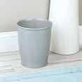 iDesign Kent Plastic Wastebasket, Trash Can for Bathroom, Kitchen ...