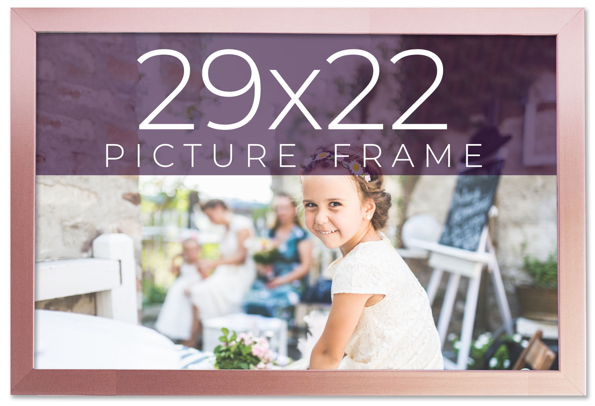 29x22 Frame Pink Real Wood Picture Frame Width 0.75 inches | Interior ...
