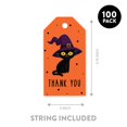 Koyal Wholesale 100-Pk Blk Cat Halloween Gift Tags With String, Favor ...
