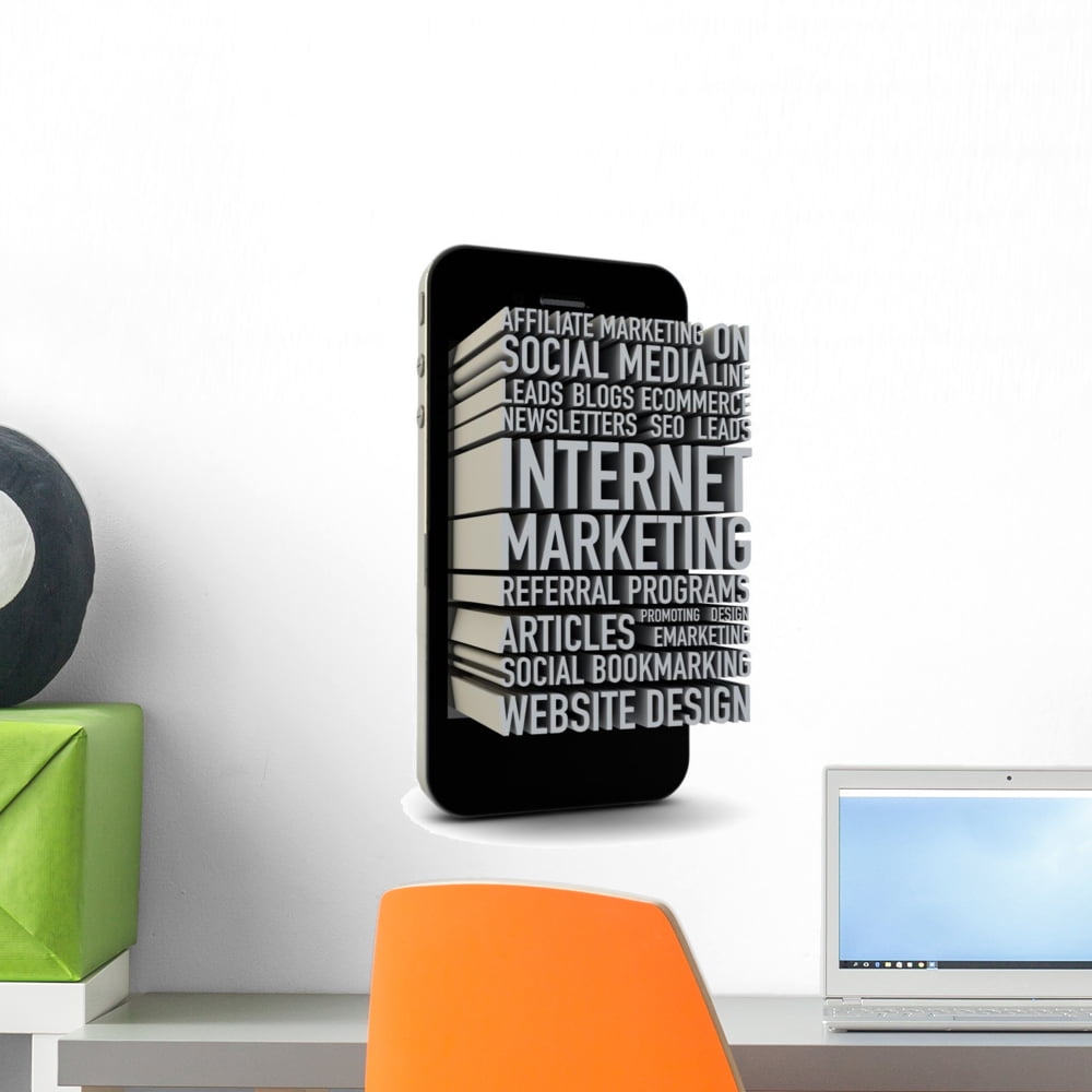 Internet Marketing Wall Mural Decal by Wallmonkeys Vinyl Peel and Stick ...