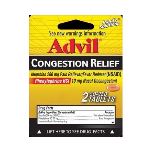 ADVIL CONGESTION RELIEF TB 2CT - Walmart.com