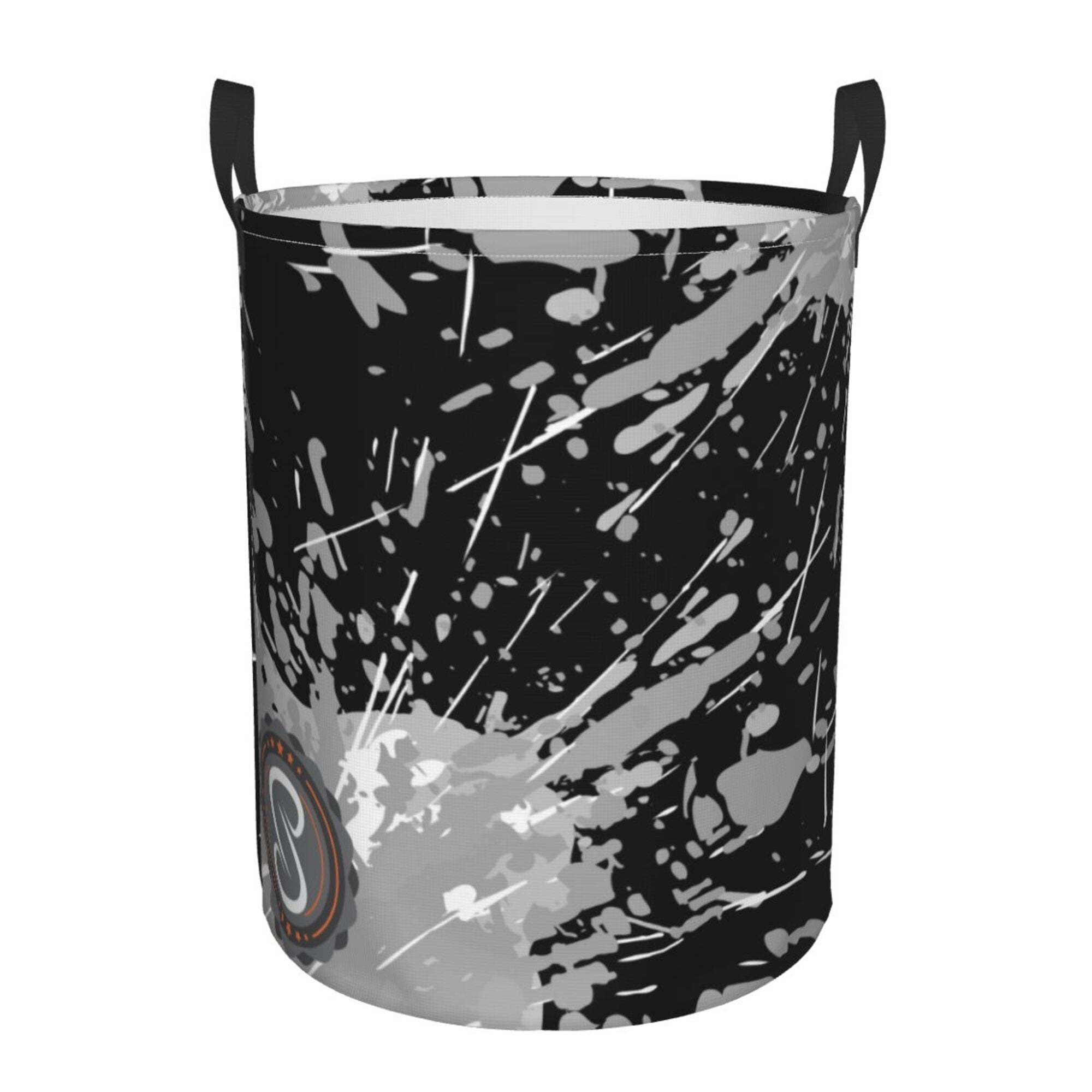 Abstract Circle Letter S Laundry Basket Organizer Collapsible -Dirty ...