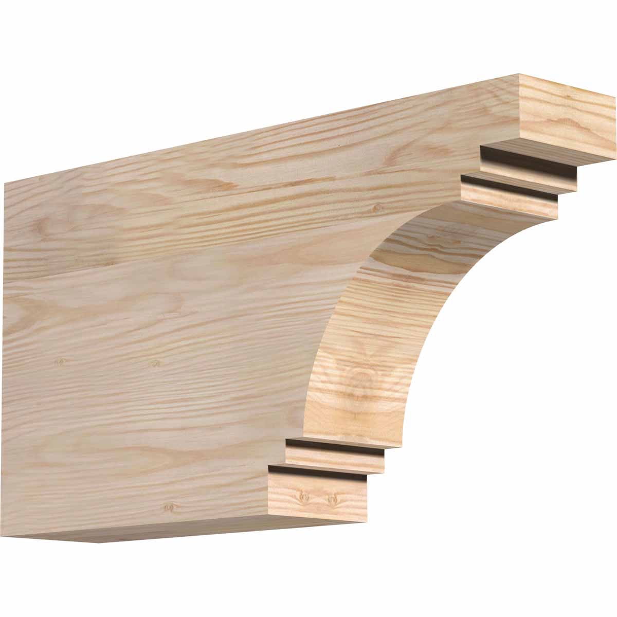 3 1/2"W x 10"H x 18"L Pescadero Smooth Rafter Tail, Douglas Fir ...