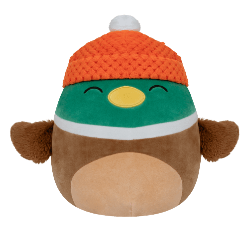 Squishmallow Avery - Mallard Duck With Closed Eyes And Beanie 12 ...
