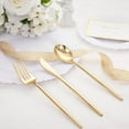 150PCS Gold Plastic Silverware, Plastic Utensils, Disposable Utensils ...