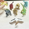 Kids Dinosaur Figures Toys, 6 Pack Jumbo Plastic Dinosaur Playset ...
