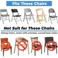 30 PCS Black Spandex Folding Chair Covers, Upgraded Fitted Protector ...