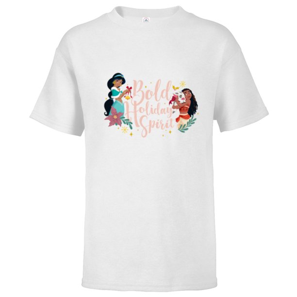Disney Princess Jasmine and Moana Bold Holiday Spirit - Short Sleeve T ...