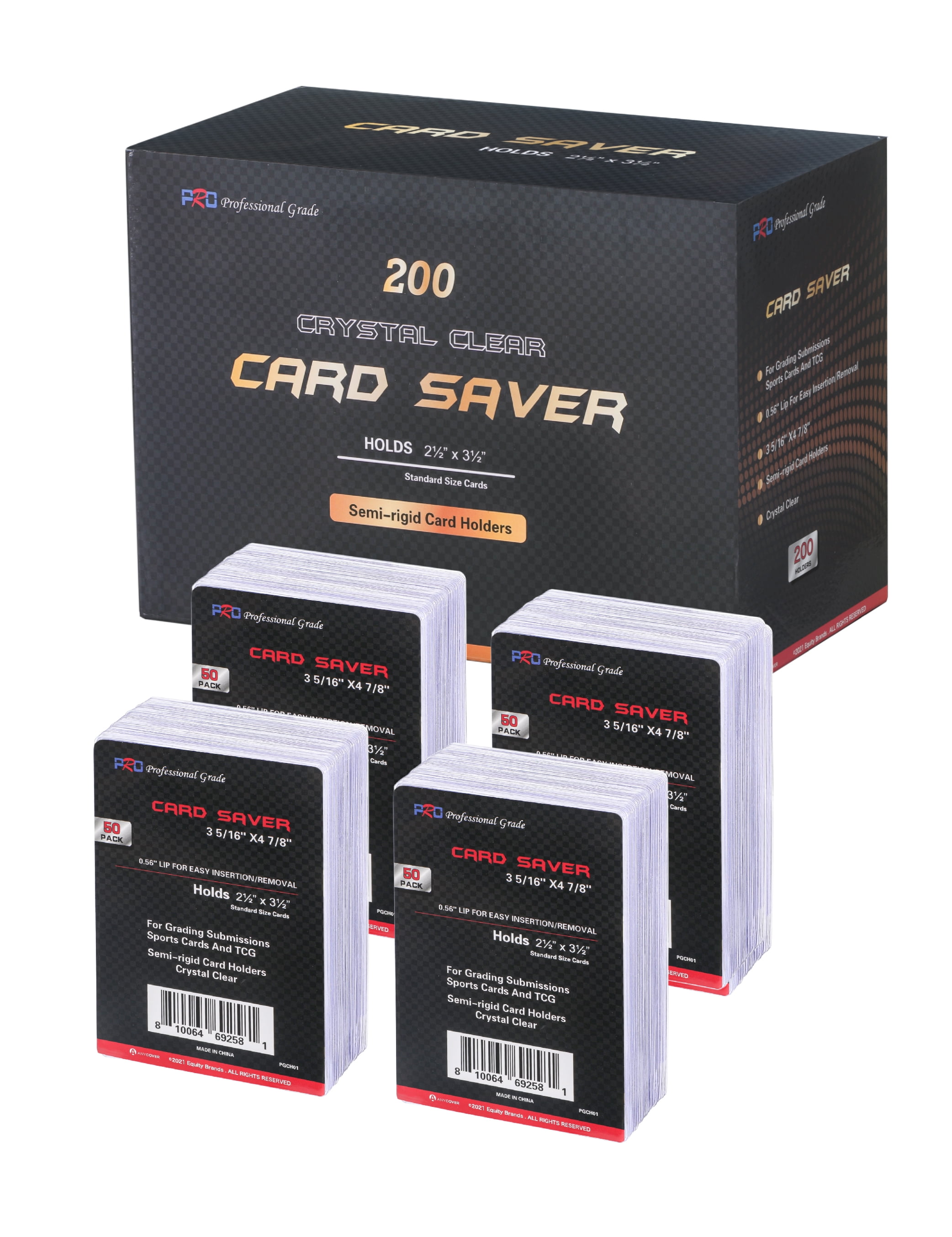 Professional Grade Clear Card Savers, Semi Rigid Card Holders, for PSA ...