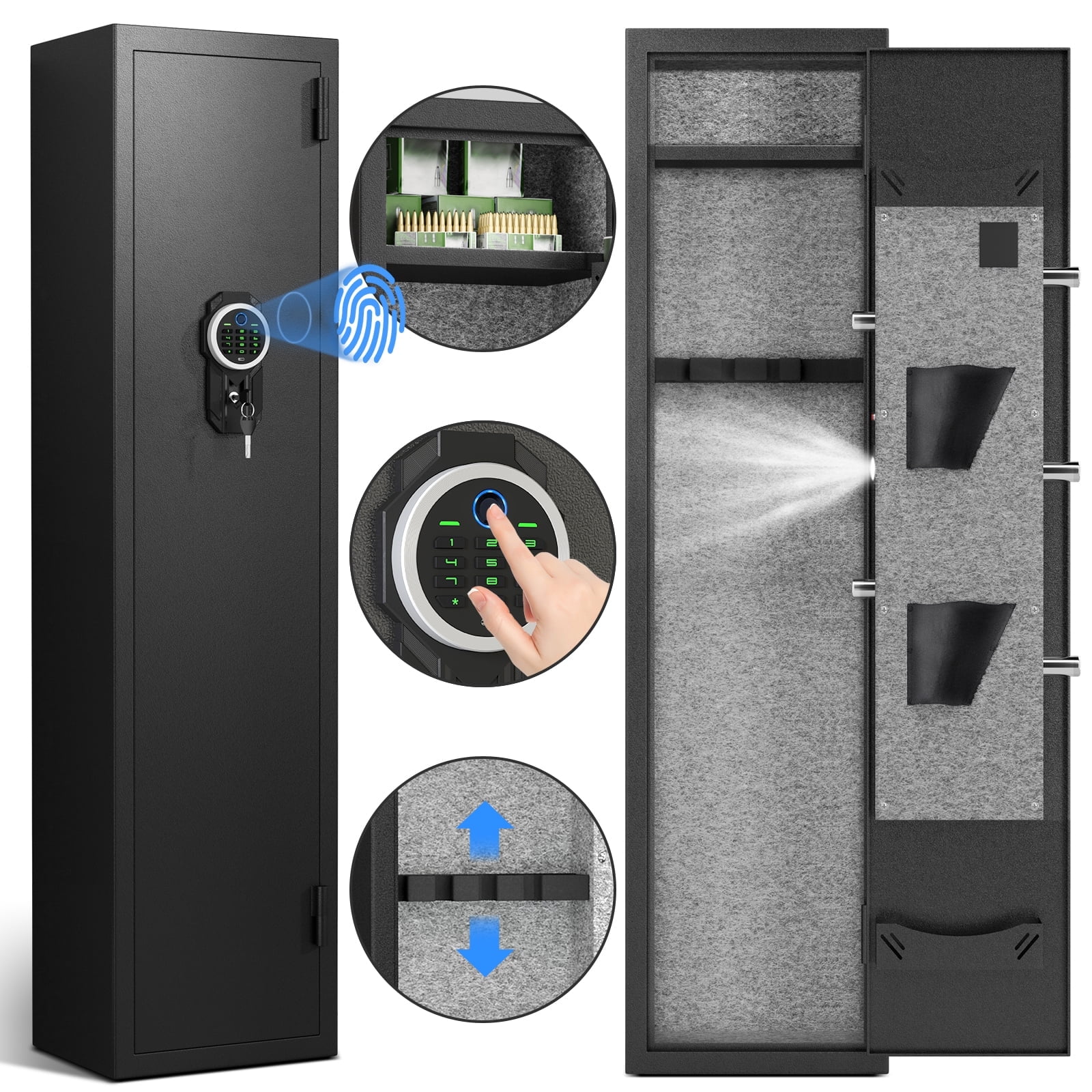 Click here for Kavey [2024 New] 1-2 Gun Safe  Biometric Fingerpri... prices