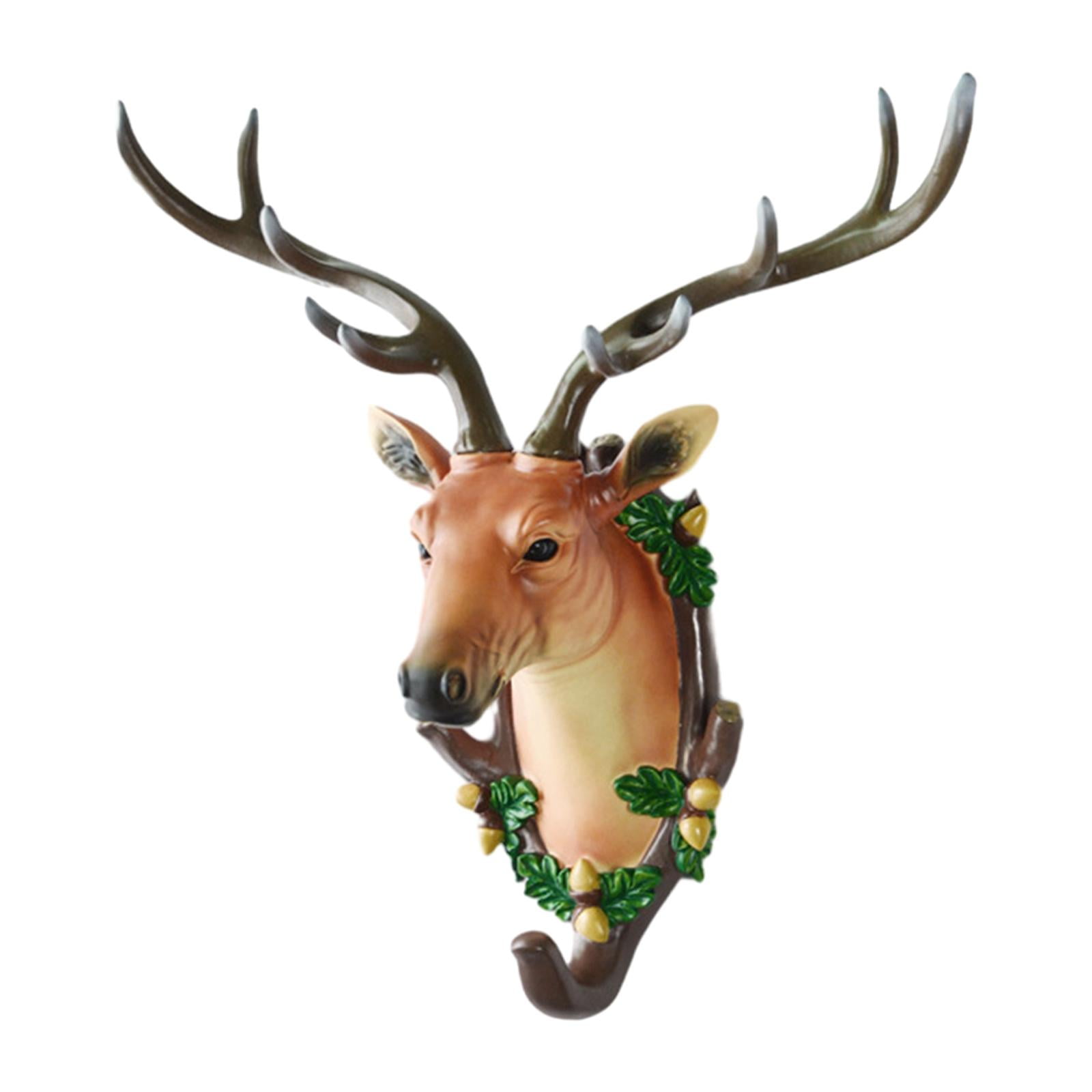 Deer Head Wall Decor Resin Deer Head Decorations Wall Mount Wall ...