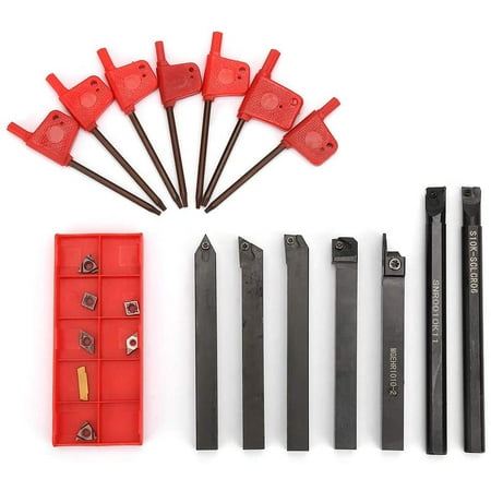 7 Set Lathe Index Threading 10mm Shank Lathe Turning Tool Holder Boring ...