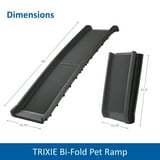 "TRIXIE Doggie 62"" Foldable Non-Slip Plastic Pet Ramp, Black, Supports ...