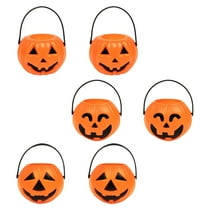 24pcs Halloween Small Plastic Pumpkin Buckets for Children Trick or ...