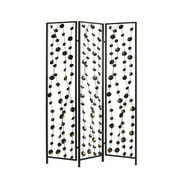 Contemporary Foldable 3 Panel Falling Springs Screen Room Divider ...