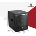 Proreck SP-12X Active Powered PA DJ Subwoofer, 12 inch, 1000W, Class-D ...