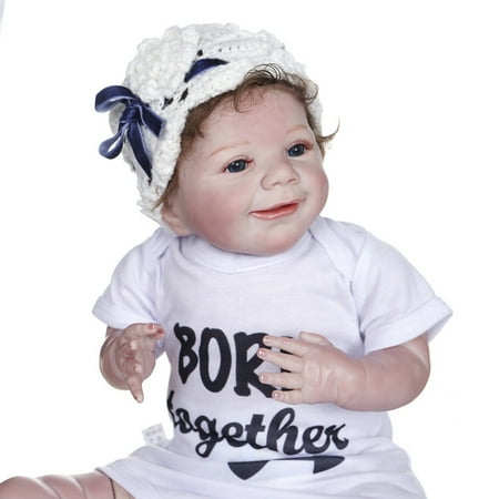 Bingirl 55 Cm Silicone Simulation Baby Doll Lifelike Realistic Toddler ...