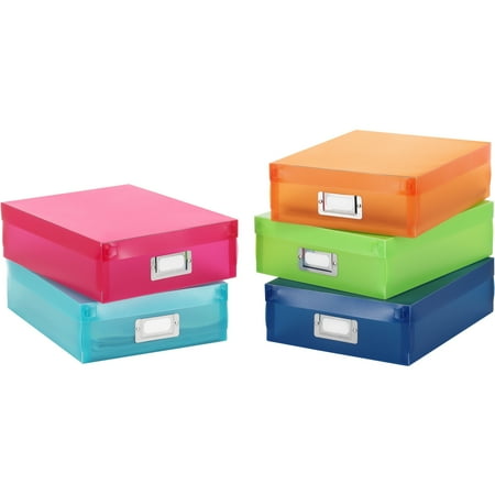 Whitmor Plastic Document Boxes, Set of 5 – BrickSeek