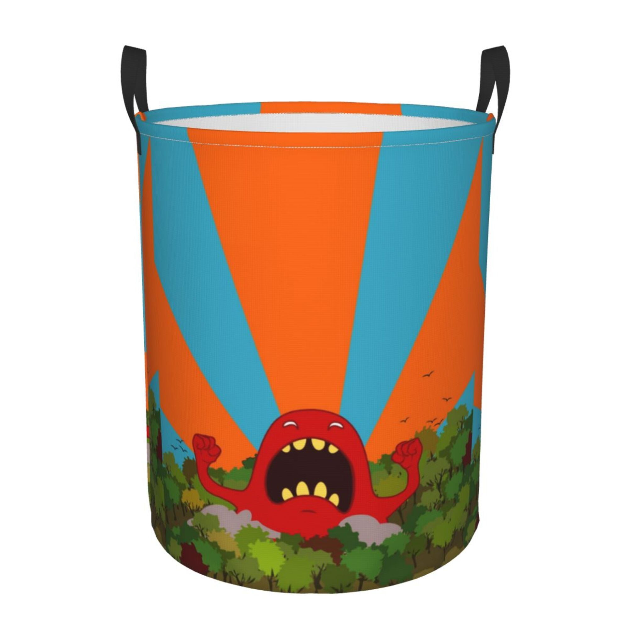 ZICANCN Monster Alien Giant Laundry Basket Organizer - Dirty Clothes ...