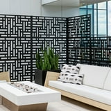 Veradek Outdoor Privacy Screen 3-Panel Set w/ Stand - (Block) - Walmart.com