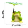 Cute Frog Figurine with Leaf Umbrella, waterproof, funny garden statue ...