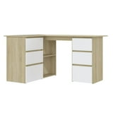 vidaXL Corner Desk Computer Desk Workstation Table Workstation ...