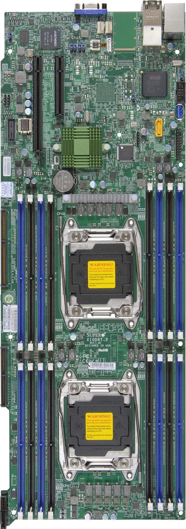 Supermicro X10DRT-P Motherboard Dual socket R3 (LGA 2011) - C612 chipset - Intel Xeon processor ...
