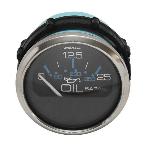 Faria Boat Oil Pressure Gauge GP9785B | Chesapeake Black SS - Walmart.com