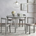 Simple Living Harrisburg Tobey 5-piece Compact Round Dining Set Black ... Simple Living Harrisburg Tobey 5-piece Compact Round Dining Set Black ...