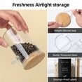HCETSFQPXRQ 12Pcs 8oz Round Glass Airtight Jars with Bamboo Lids ...