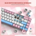 T8 Wired 68 Keys Mechanical Gaming Keyboard with Coiled Cable RGB ...