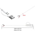 USB Type C Male 2Pin Wire Pigtail Cable 5V 2A Black USB Power with 2Pin ...
