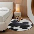 Cowhide Texture Large Round Rug 8Ft Country Farm Cow Animal Classic ...