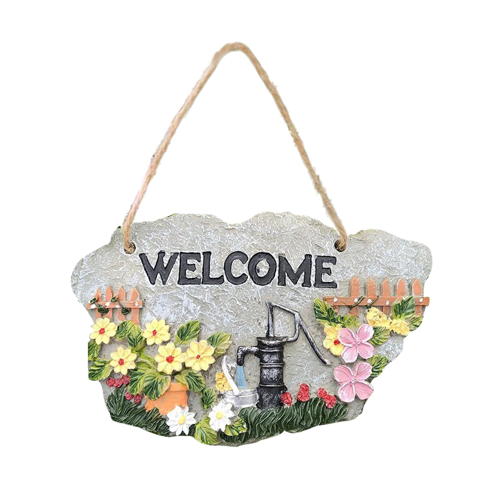 Door Welcome Sign Decorative patio and garden Manual Pump - Walmart.com