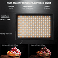 TIKBBRMG 15W Studio Selife Light with 50" Tripod Stand and Phone ...