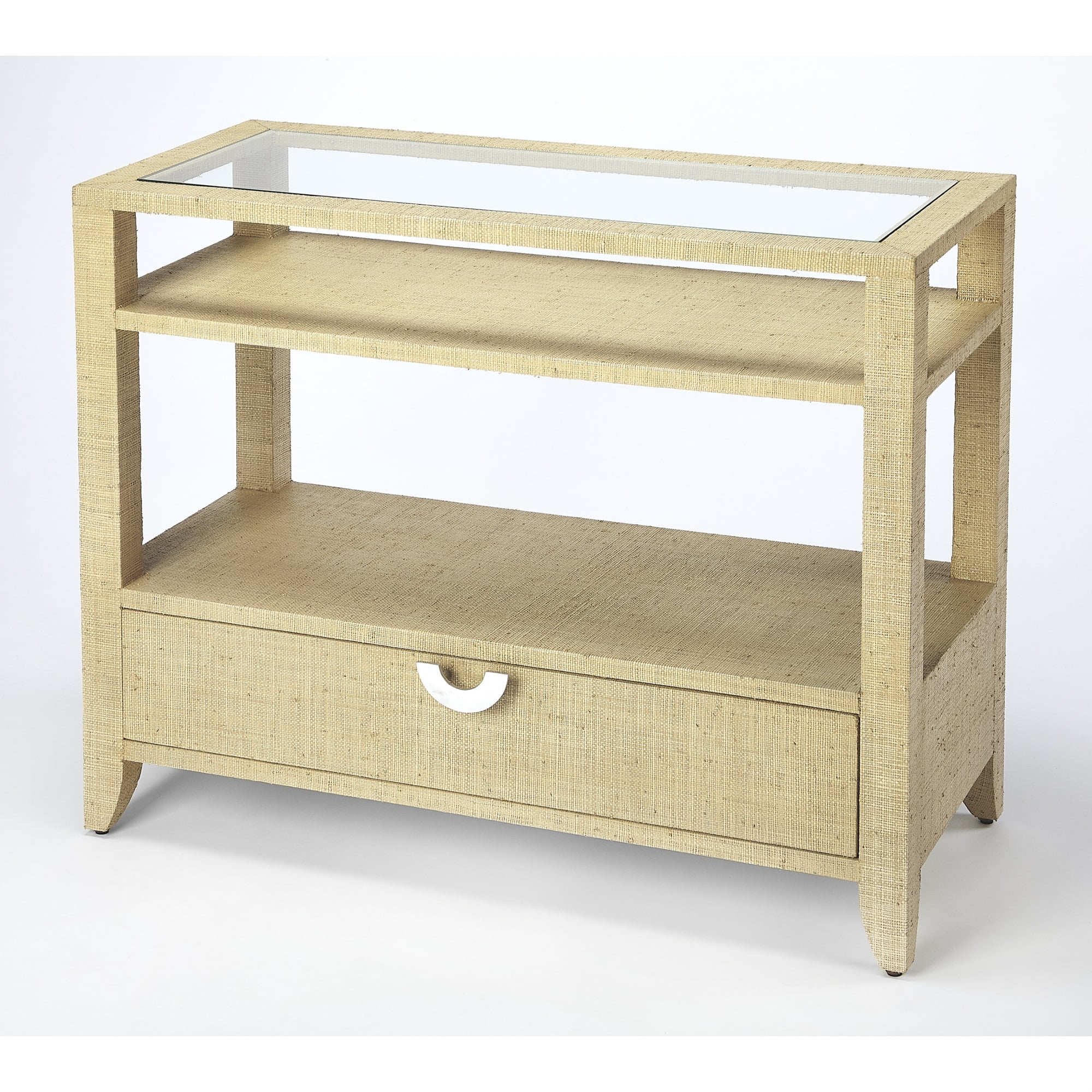 Butler Amelle Cream Raffia Console Table - Walmart.com