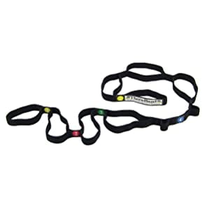theraband stretch strap with loops to increase flexibility, dynamic ...