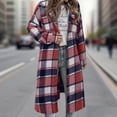 Njagoc3 Oversized Longline Plaid Duster Cardigan - Versatile Lounge ...