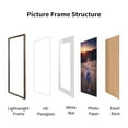 4 Pack 11x17 Brown Frames, Wall/Tabletop Display, For 8x12 Photos with ...