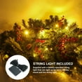 Spencer 9ft Pre-Lit Christmas Garland with Warm LED Lights, Artificial ...