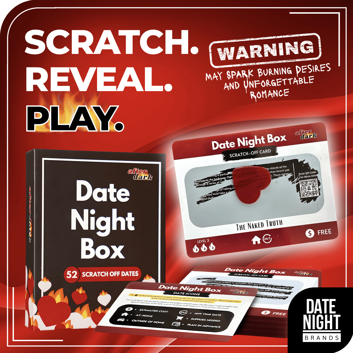 Date Night Box: After Dark - 52 Spicy & Intimate Scratch-Off Date Night Box: After Dark - 52 Spicy & Intimate Scratch-Off