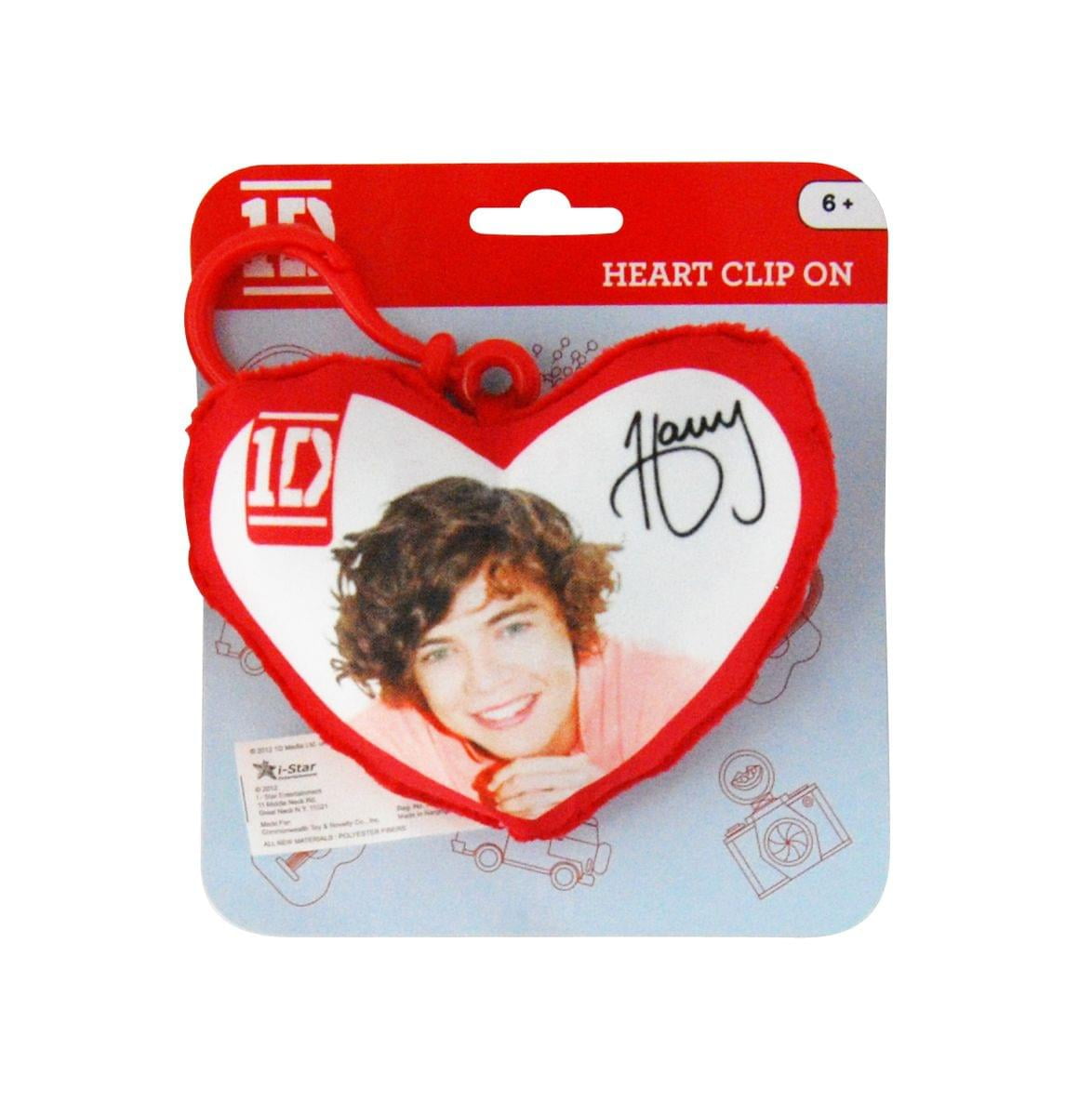 1D One Direction Plush Heart Clip-On: Harry - Walmart.com