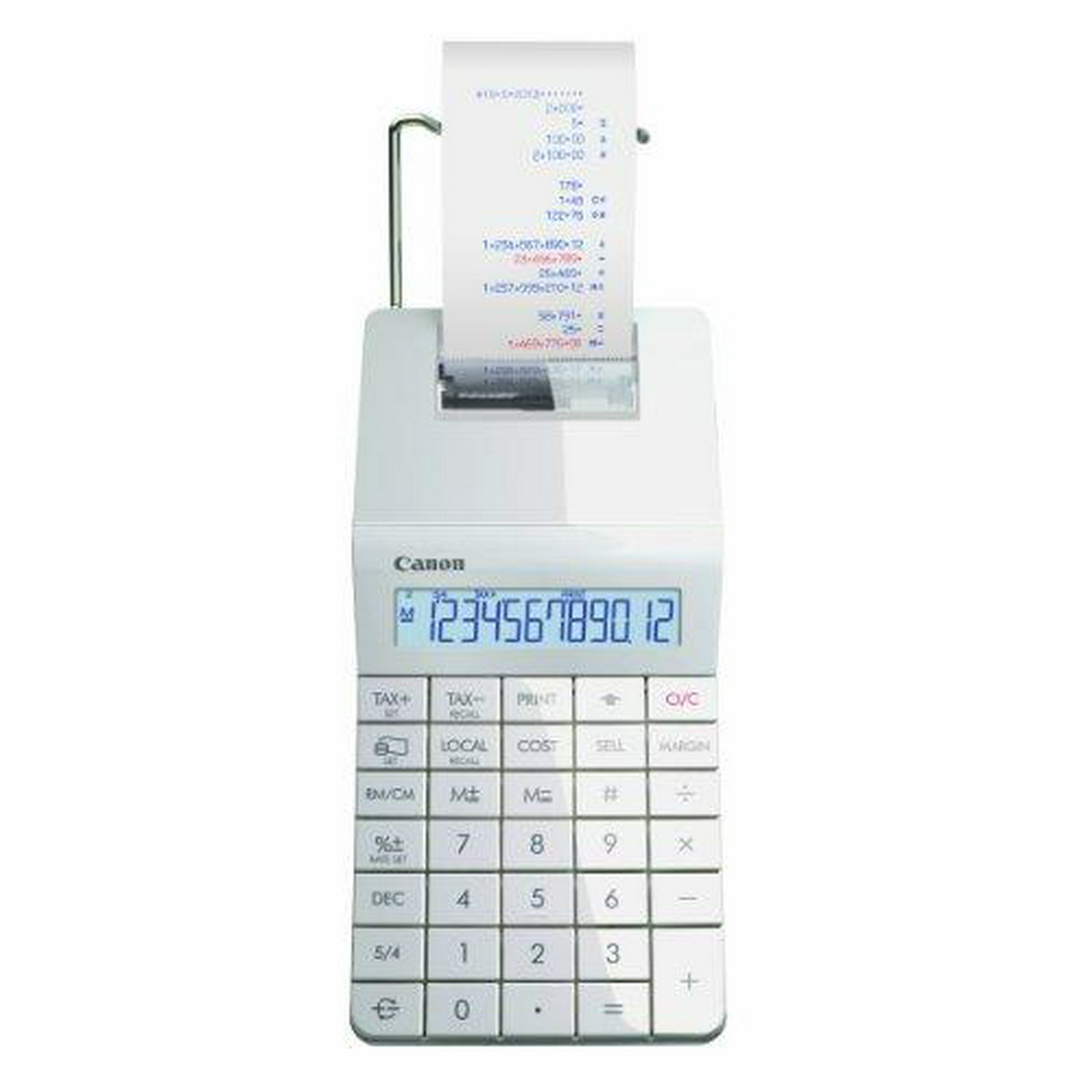 Canon X MARK 1 PRINT Printing calculator LCD battery AC adapter white Walmart