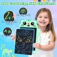 CHEERFUN Cute Cat LCD Writing Tablet for Kids Gift, 8.5" Doodle Board ...