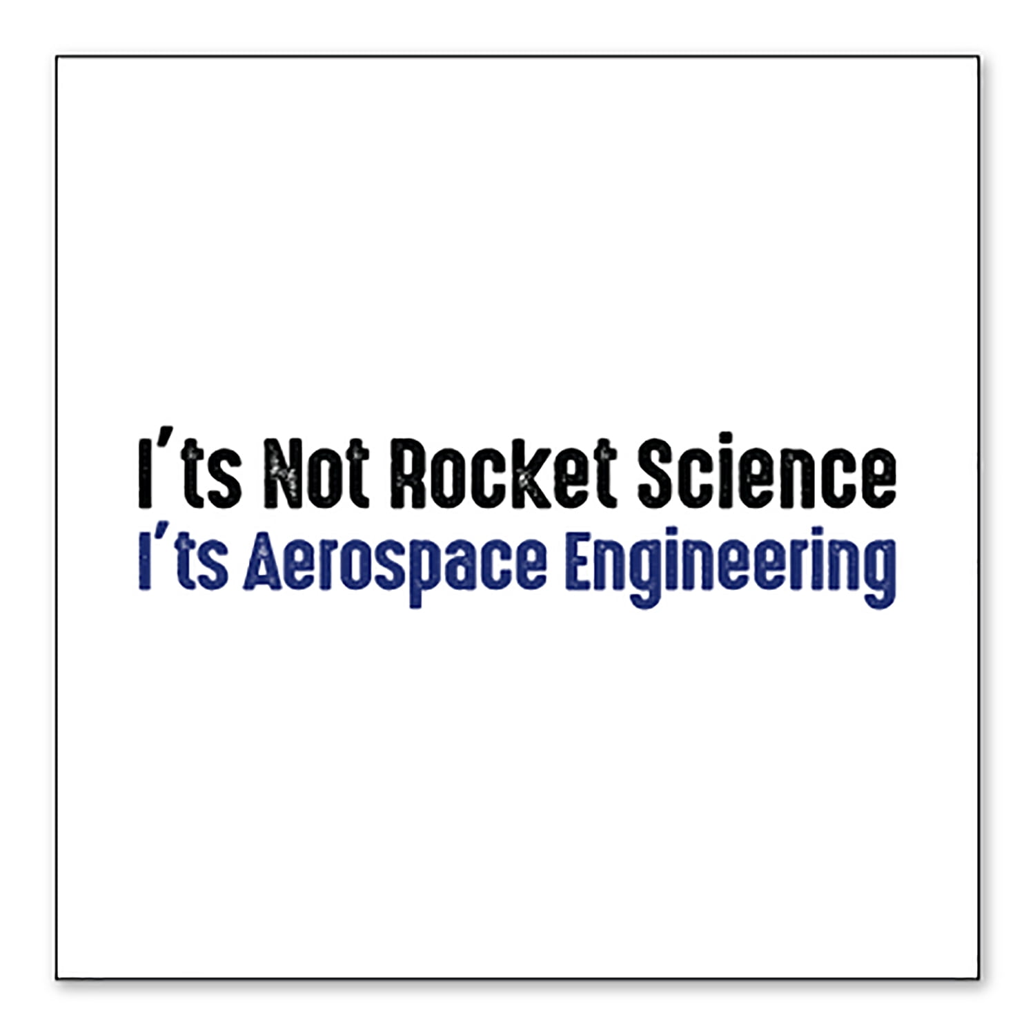 DistinctInk Custom Bumper Sticker - 10" x 10" Decorative Decal - White ...