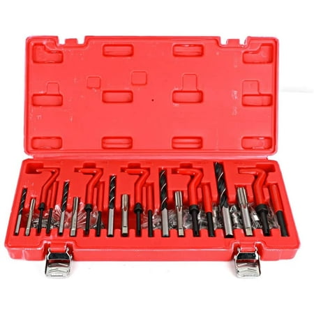 Thread Repair Set,131Pcs Thread Repair Tool Tap Die Kit Combination ...