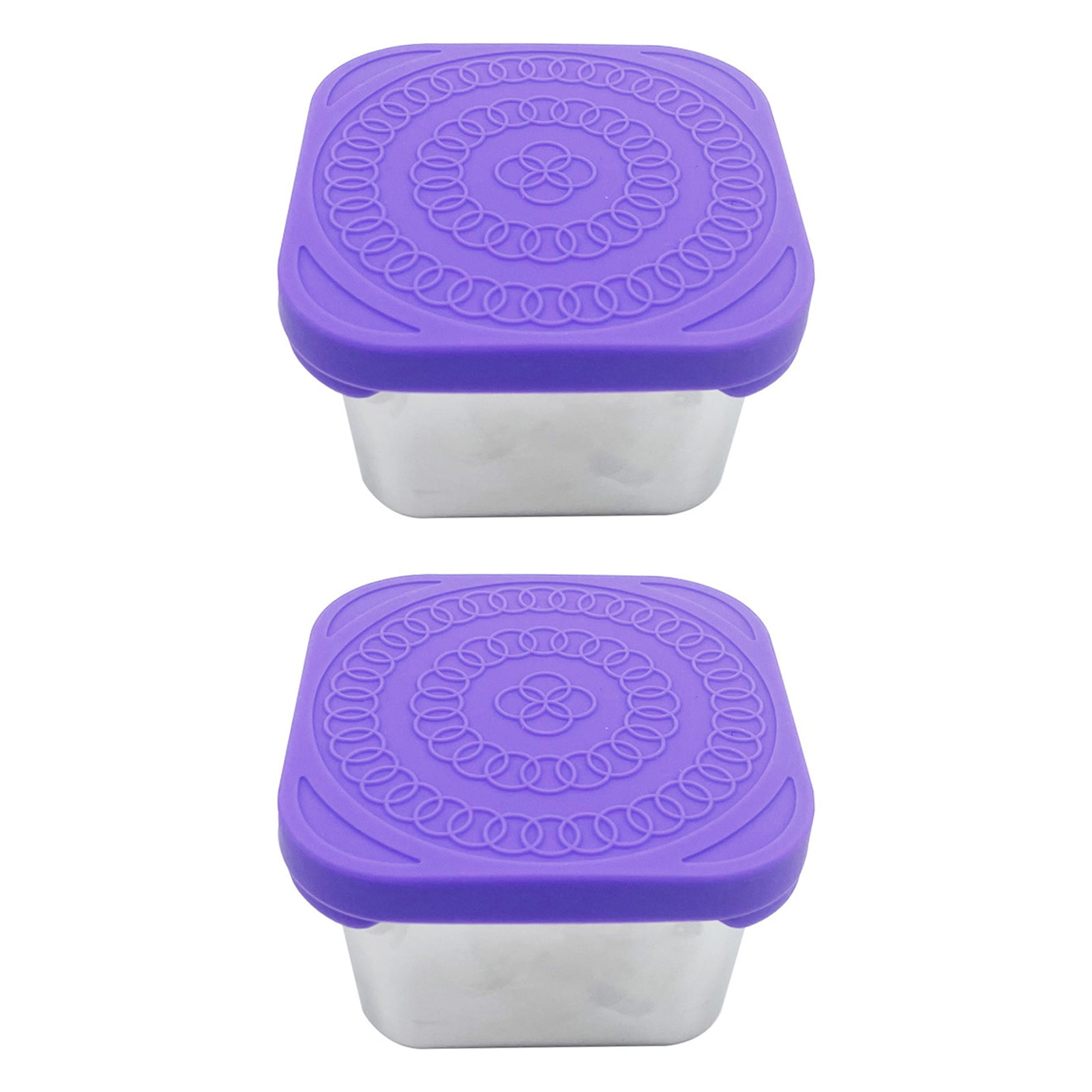opvise 2Pcs Stainless Steel Sauce Cup With Silicone Lid Food Grade ...