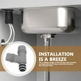 Weiweiguan Sink Drain 3 Ways Pipe Connector Kitchen Basin Pipe Drain